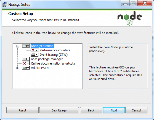 Solution: Node.js Setup Wizard ended prematurely