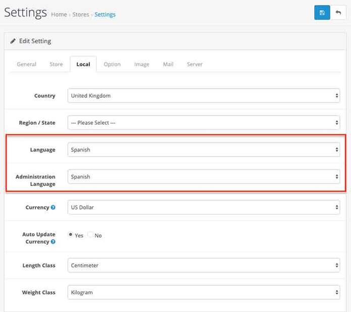 Opencart localisation - Add a new language and set a default language opencart 4